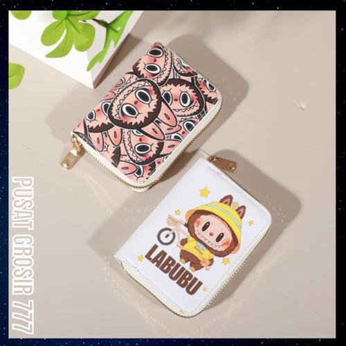Jual Dompet Kartu Minimalist Bahan Kulit Design Labubu Viral Kekinian ...