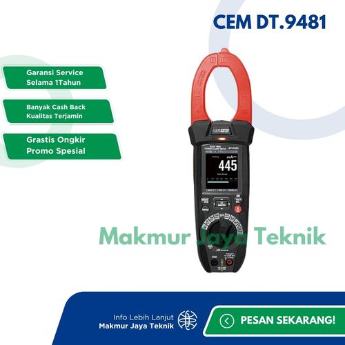 Jual CEM DT-9481 True-RMS Clamp Meter dengan suhu kapasitansi mengukur arus tegangan AC/DC 1000A ...