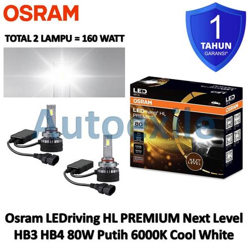 Promo Osram Premium New Gen LED HL HB3 HB4 12V 50W 6000K Putih Lampu ...