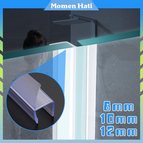 Jual 1m Karet List Pintu H Model Seal Pintu Kaca Seal Strip Kaca Clip ...