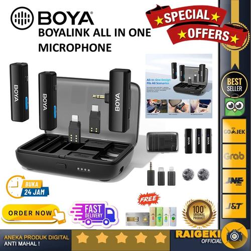 Jual Boya BoyaLink All in One Wireless Mic Boya Link Microphone RESMI ...