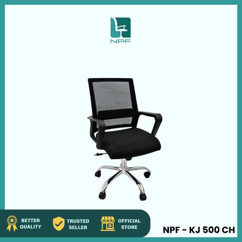 Jual NPF Kursi Kantor Jaring , Kursi Kerja , Kursi Belajar , Office Chair NPF - KJ 500 CH - Biru ...