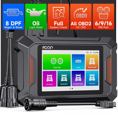 Promo FCAR F802 PRO 12V/24V Pemindai OBD2 Mobil & Truk Untuk Ekskavator ...