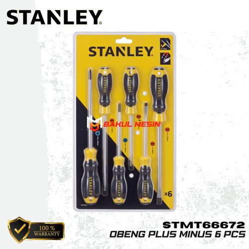 Jual Stanley STMT66672 Obeng Plus Minus 6 Pcs Set Cushion Grip S/Driver ...