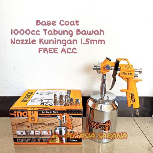 Jual Air Spray Gun Tabung Bawah 1000ml INGCO ASG3101 Paint Semprot Cat ...