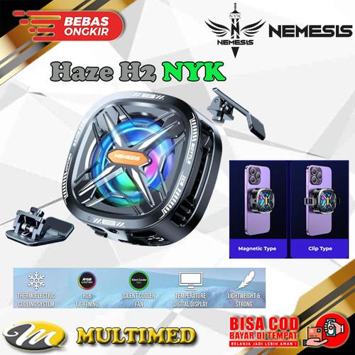 Promo NYK Nemesis Magnetic Haze H2 Phone Cooler Thermoelectric With LED ...