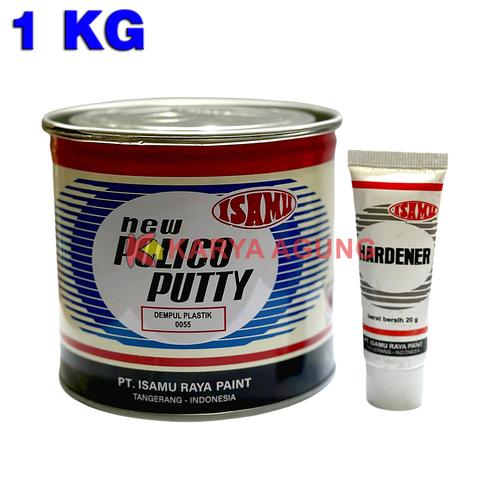 Jual Dempul ISAMU Polico Putty 1 KG Dempul Plastik Mebel Kayu Besi ...