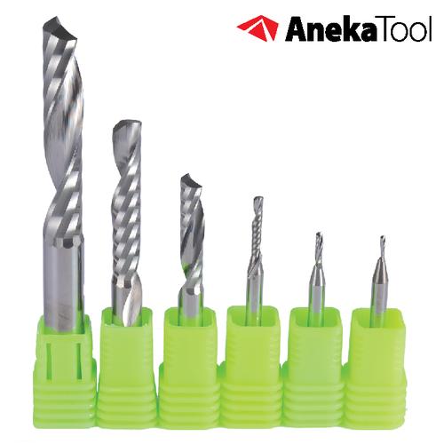 Jual Mata Endmill CNC Router 1 Flute Single Flute Akrilik Kayu MDF PVC ...