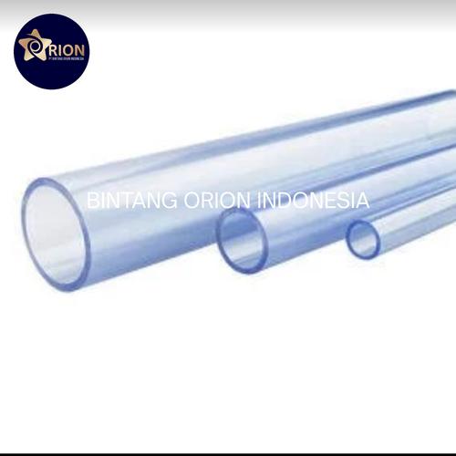 Jual Pipa transparan PVC 1/2" inch SCH40 pipa pvc clear bening 1 meter ...