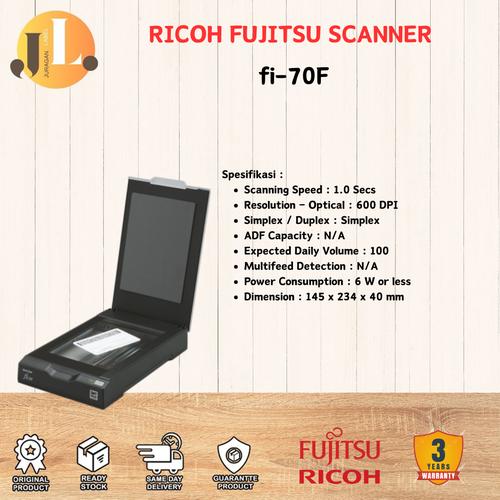 Jual RICOH FUJITSU SCANNER Flatbed, Simplex fi-70F Garansi Resmi ...