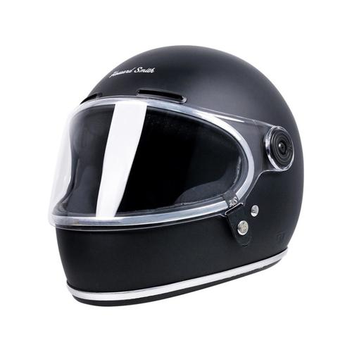 Promo Howard Smith Tracker Retro Helm Full Face - Black Doff - M Cicil ...
