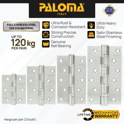 Jual PALOMA Engsel Pintu Jendela Hinge Kupu Butt Plat Kayu Aluminium ...
