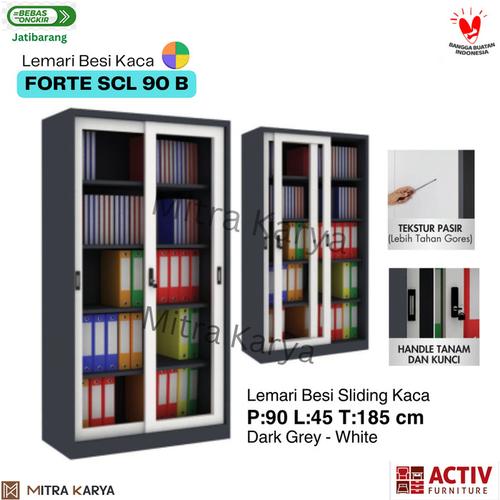 Jual Lemari Arsip Kantor Lemari Besi Filling Cabinet Pintu Sliding Kaca ...
