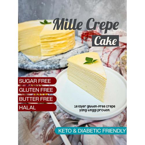 Jual Keto Mille Crepe Cake - Sugar Free, Gluten Free, No Butter, Halal ...