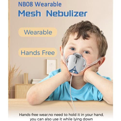 Jual NB08 Wearable Mesh Nebulizer Uap Asma Inhaler Inhalasi Pernafasan ...