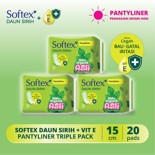 Promo Pantyliner Softex Daun Sirih + Vitamin E 20s x 3 Pack - Pantyliner Daun Sirih - Kota ...