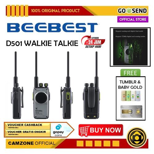 Promo BEEBEST D501 Walkie Talkie HT Wireless Intercom Digital Analog ...