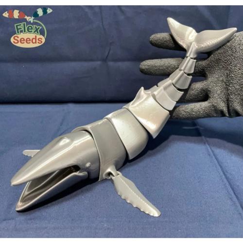 Jual Articulated Whale Ikan Paus Toy Mainan Anak Ikan Paus Fleksibel ...