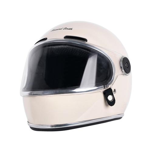 Promo Howard Smith Tracker Retro Helm Full Face - Avorio Naiade - XL ...
