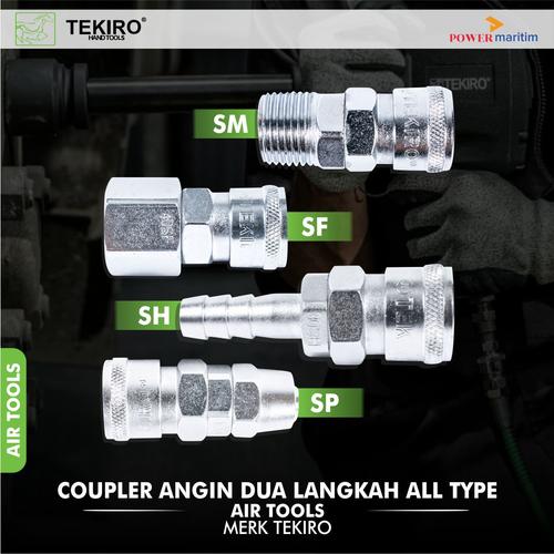 Jual Coupler Angin Dua Langkah SF SH SM SP Merk Tekiro Air Quick Coupler Two Touch - AT-QC1086 ...