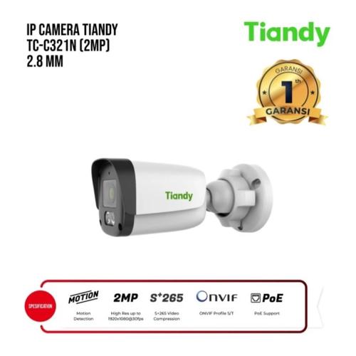 Jual TIANDY TC-C321N AK SERIES 2MP IP CAMERA OUTDOOR AUDIO ORIGINAL ...