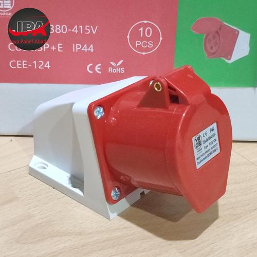 Jual Industrial Surface Mounting Socket 4 Pole 32 A 4Pole 32A CEE 124 4Pin Stop Kontak Genset ...