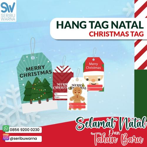 Jual Hang Tag Natal // Hang Tag Christsmas // BW Carton - HTM SW ...