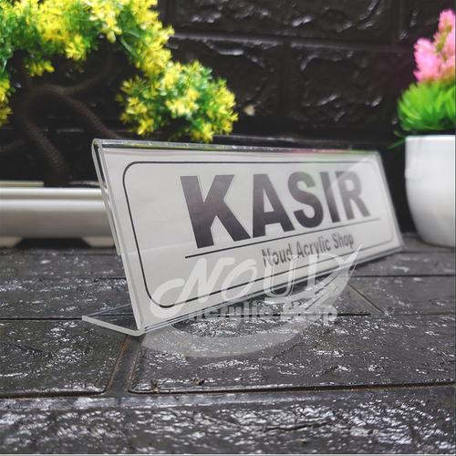 Jual Papan nama meja akrilik panitia / acrylic name desk 7x25 cm - 2 ...