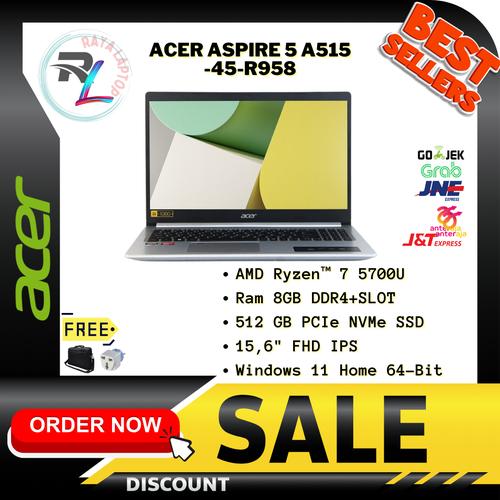 Jual Acer Aspire 5 A515-45-R958 with AMD Ryzen 7-5700U 8C/16T - Silver ...