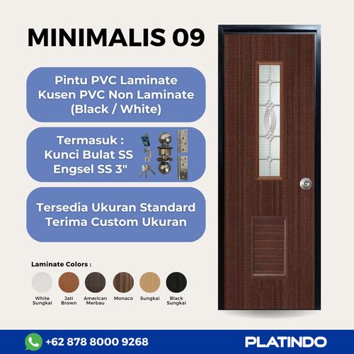 Jual Pintu PVC Kamar Mandi Minimalis 09 Platindo (Custom Ukuran) - S ...