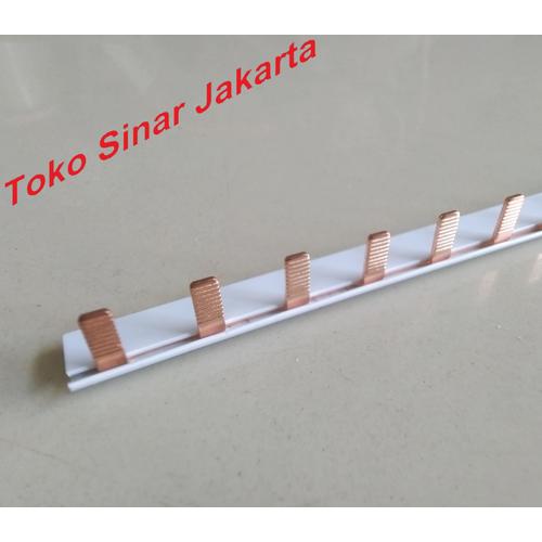 Jual Busbar Rel Rell Sisir Jumper MCB Tembaga 1 Phase 1P 63A 10 cm 6 ...