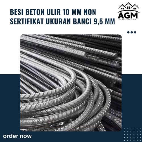Jual besi beton ulir 10 mm Non Sertifikat ukuran banci 9,5 mm - Kota ...
