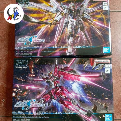 Jual BANDAI MODELKIT HG MIGHTY STRIKE FREEDOM & INFINITE JUSTICE TYPE ...