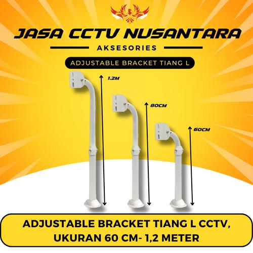Jual Adjustable Bracket Tiang L CCTV, Ukuran 60 cm- 1,2 meter - Jakarta ...