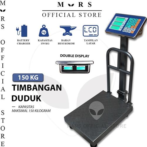 Jual TCS - 150 Kg Double Display Timbangan Duduk Digital 150 kg / 1 kg Double Display Digital ...