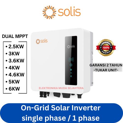 Jual ON GRID INVERTER 1 PHASE SOLIS DUAL MPPT WITH DC SWITCH ORIGINAL ...