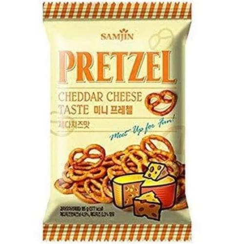 Jual Samjin Pretzel Cheddar Cheese Taste Cemilan Snack Korea Pretzel ...