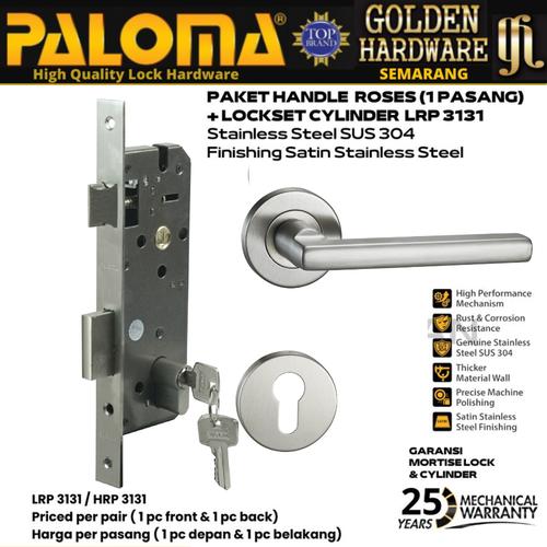Jual PALOMA Gagang Pintu Door Handle Roses Set Stainless SUS 304 LRP ...