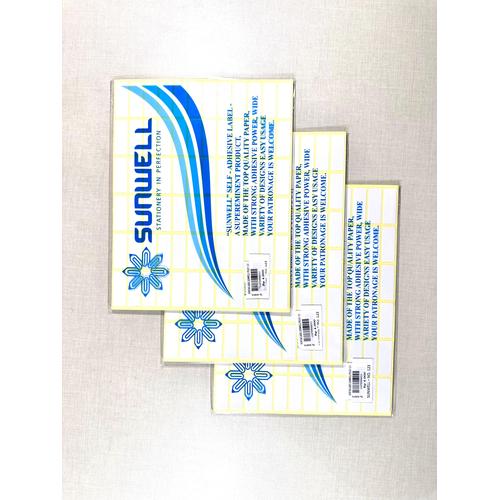 Jual KERTAS LABEL SUNWELL 123 / STIKER NAMA / STIKER LABEL HARGA ...