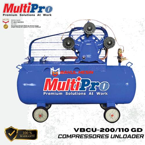 Jual MULTIPRO VBCU 200/110 GD MESIN KOMPRESOR ANGIN UNLOADER 2 HP ...