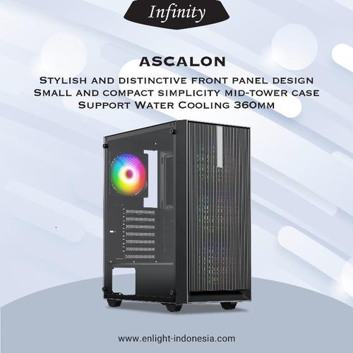 Jual Casing INFINITY ASCALON - micro ATX ATX - Free 3 RGB Fan 120mm ...