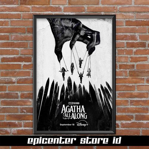 Jual Poster Agatha All Along - Art 3 + Frame - Putih, 60x90 - Kab ...