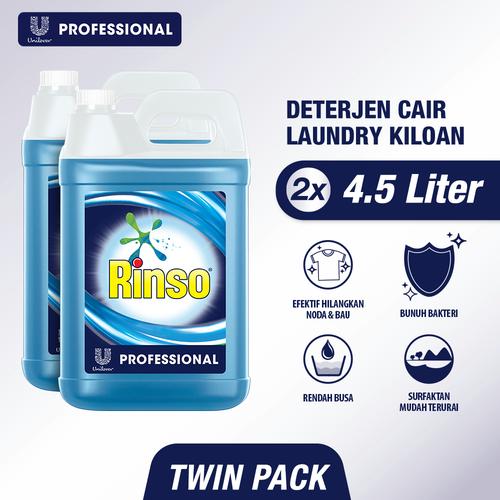 Promo Rinso Matic Professional Deterjen Laundry Cair 4.5 L Jerigen ...