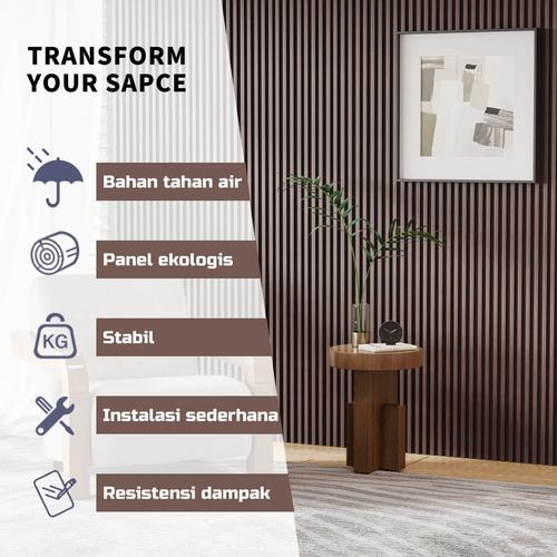 Jual Wall Panel PVC /Papan Kayu WPC / Panel Dinding /hiasan dinding 3 ...