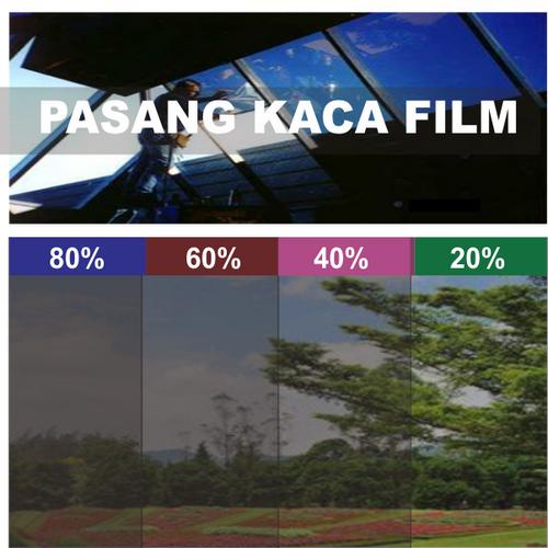Jual kaca film riben hitam 60% anti uv dan kaca film tolak panas - Kota Tangerang - Tritama ...