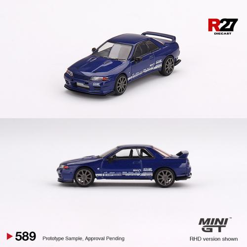 Jual MINI GT 589 - Nissan Skyline GT-R Top Secret VR32 Metallic Blue ...