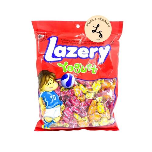 Jual Permen LAZERY Yogurt Kembang Gula Lunak Rasa Jeruk Strawbery Nanas ...