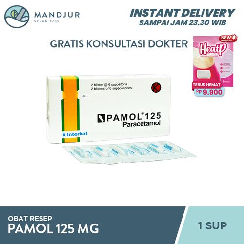 Jual Pamol Suppositoria 125 Mg / Paracetamol / Demam / Nyeri - Jakarta ...