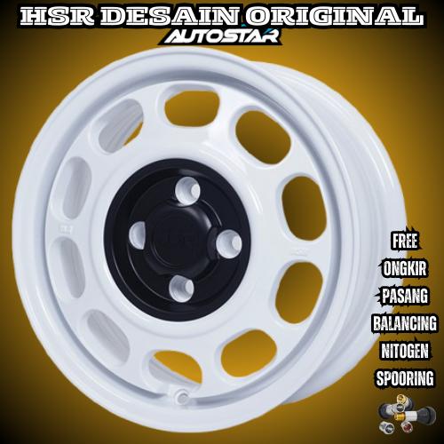 Promo JUAL VELG MOBIL RACING KLG R14 PCD 4X100 WHITE BRIO AGYA AYLA AIR EV GLOSSY WHITE || TOKO ...