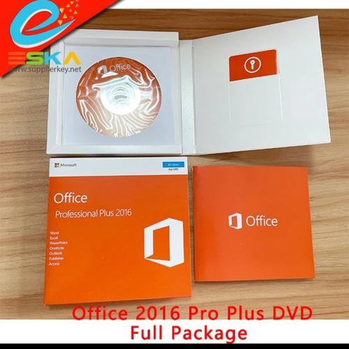 Promo microsoft office 2016 professional plus (full box - fpp) original ...